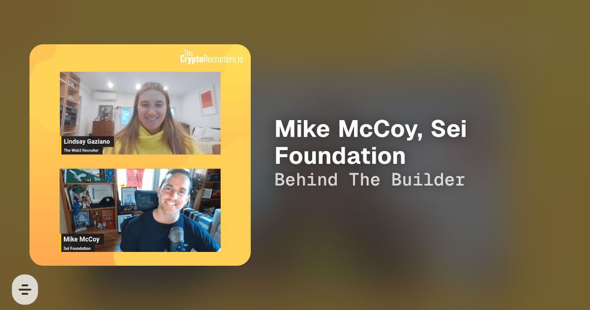 Mike McCoy, Sei Foundation - Behind The Builder