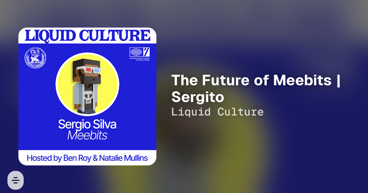 The Future of Meebits | Sergito - Liquid Culture