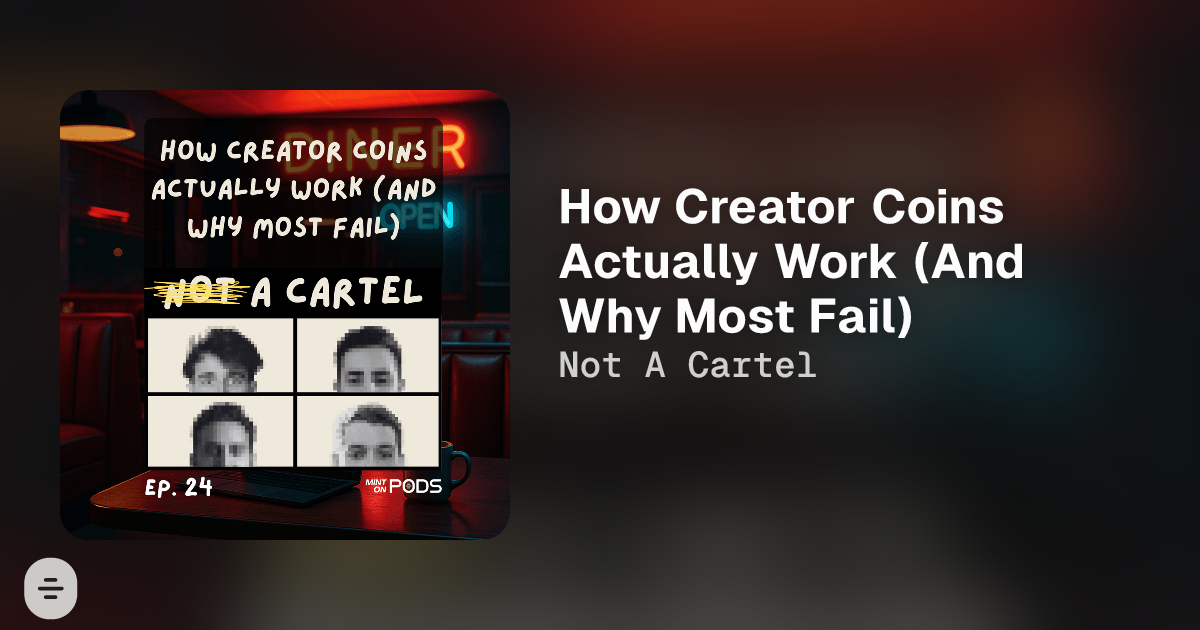 How Creator Coins Actually Work (And Why Most Fail) - Not A Cartel