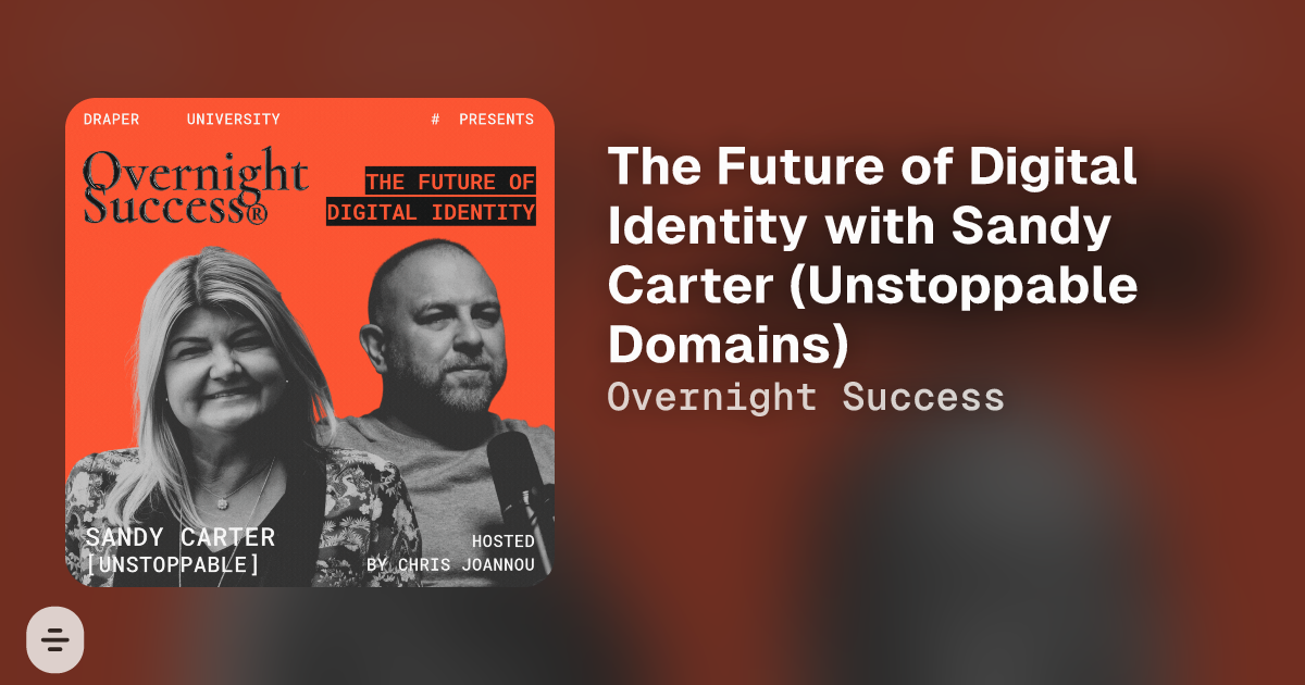 The Future of Digital Identity with Sandy Carter (Unstoppable Domains ...